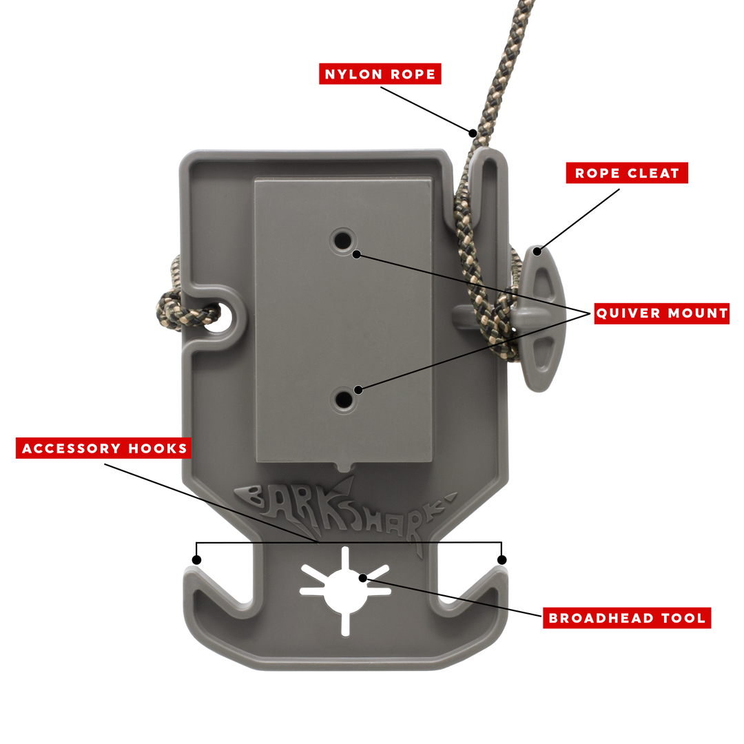 Bark Shark Quiver - Treestand Quiver Attachment | No Screws – The Bark Shark